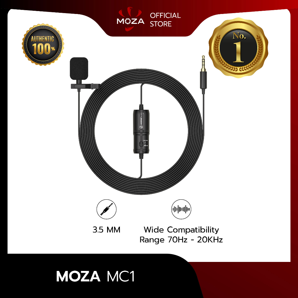 MOZA MC1 ไมค์สตูดิโอติดหัวกล้อง (ของแท้ 100%) | Shopee Thailand