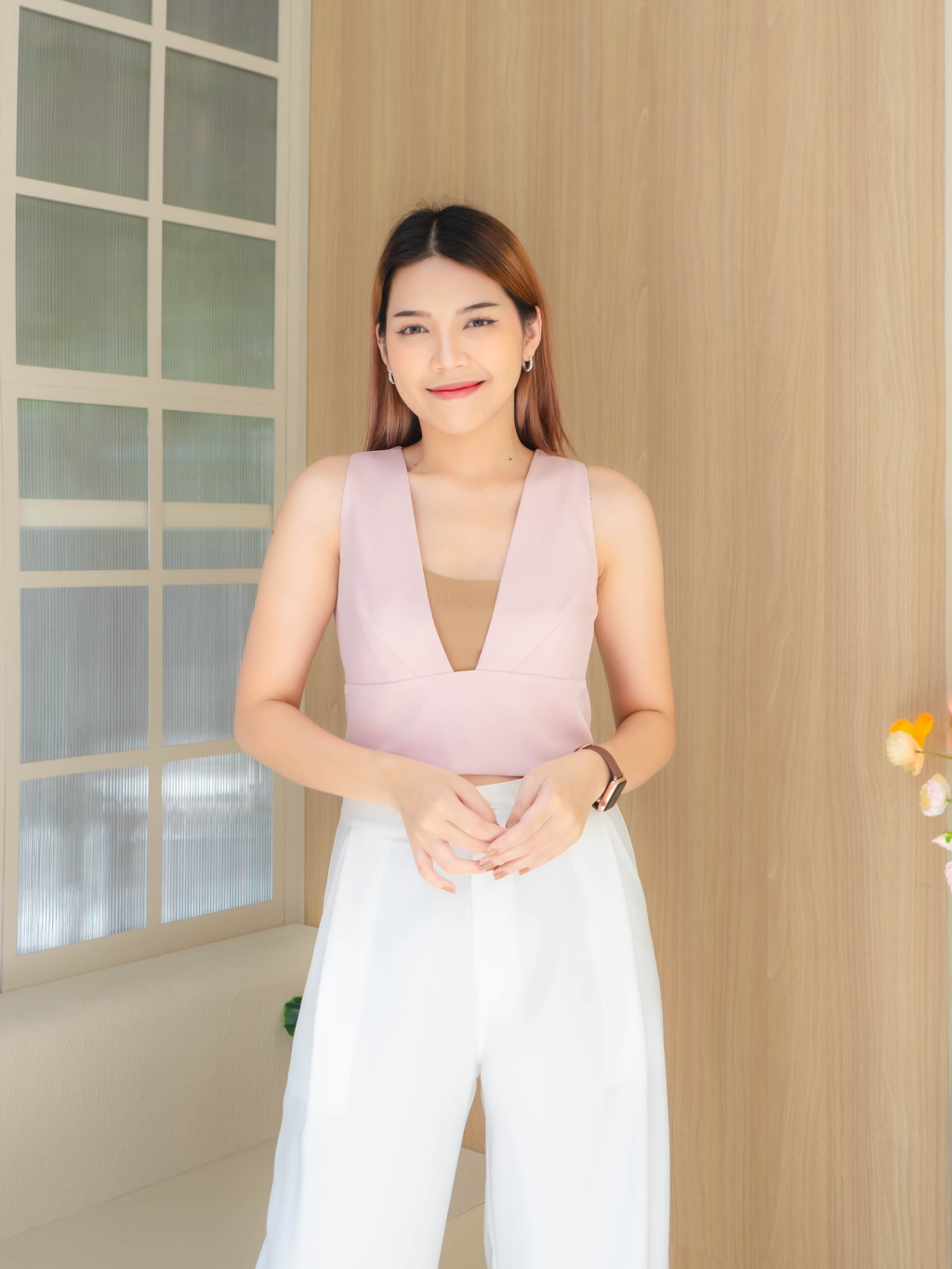 Viris Zamara 93961 Cropped Shirt | Shopee Thailand