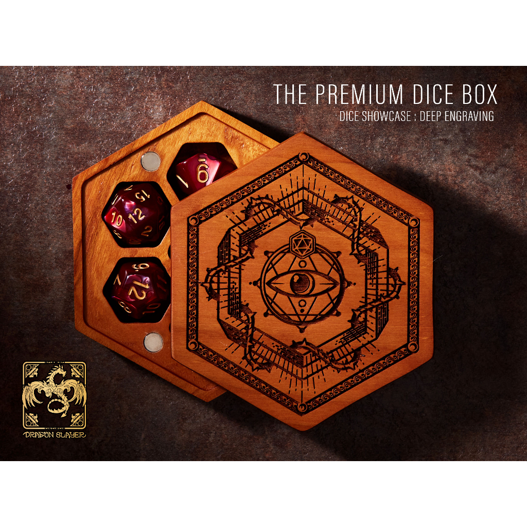 The Oracle Dice Box CHERRY WOOD | Premium DnD Dice Box | D&D DiceBox ...