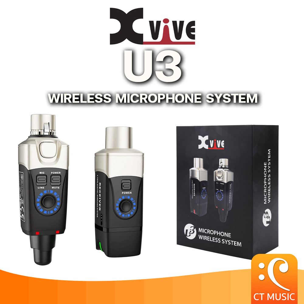 Xvive U3 ไวเลส ไมโครโฟน Xvive U3D Dual Plug-On Wireless Audio System ...