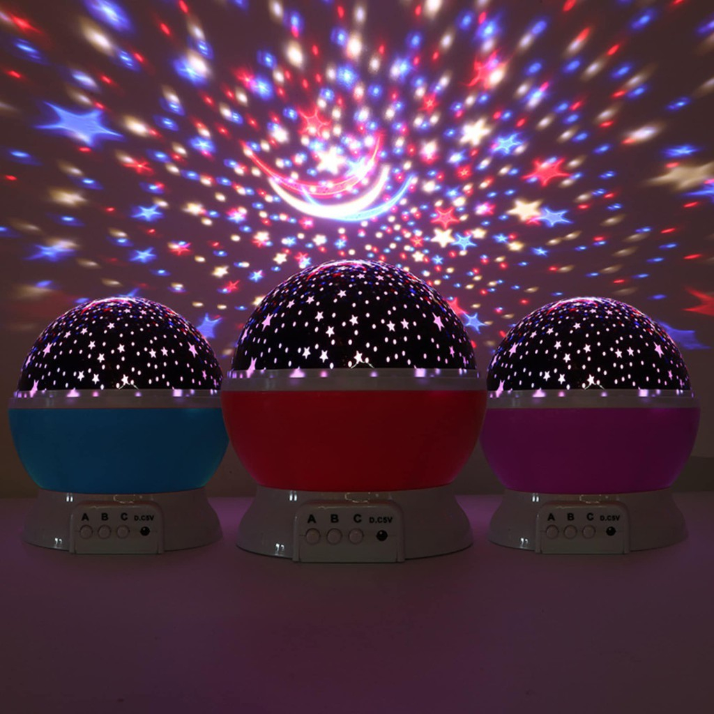 โคมไฟหัวเตียง โคมไฟฉายดาว ไฟ LED ดาวหมุนได้ ไฟตกแต่งห้อง โคมไฟดาว รูป ...