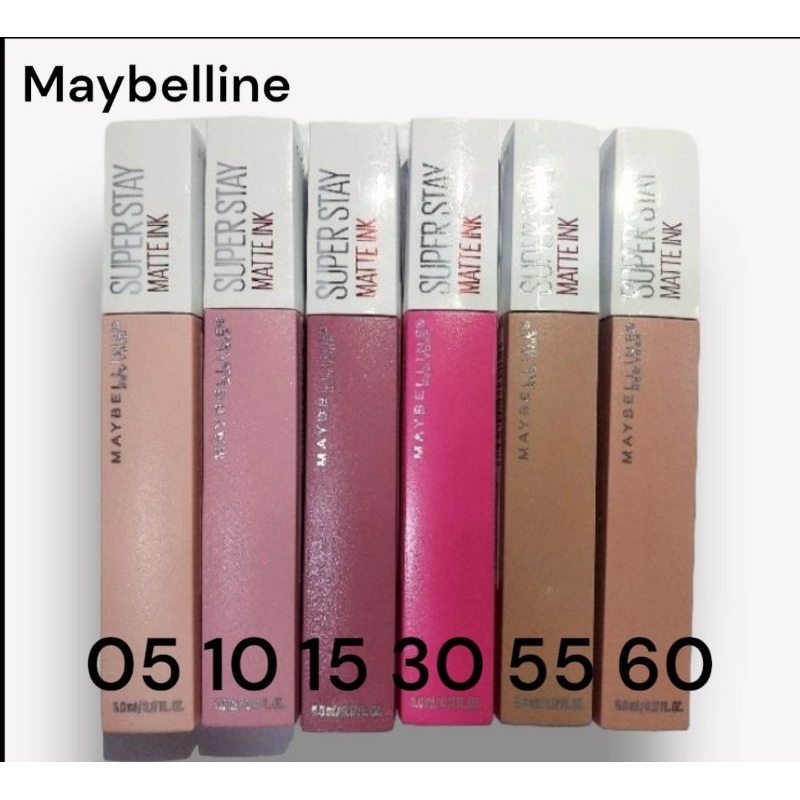 พร้อมส่ง Maybelline Super Stay Matt Ink #05 #60 #10 #30 #35 #15 #120 ...