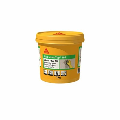 Sika 102 waterplug ซิก้า ซีเมนต์แห้งเร็ว อุดรอยน้ำรั่ว ขนาด 1 kg ...
