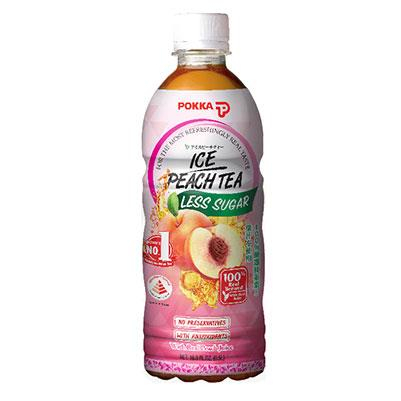POKKA Ice Peach Tea Less Sugar | Shopee Thailand