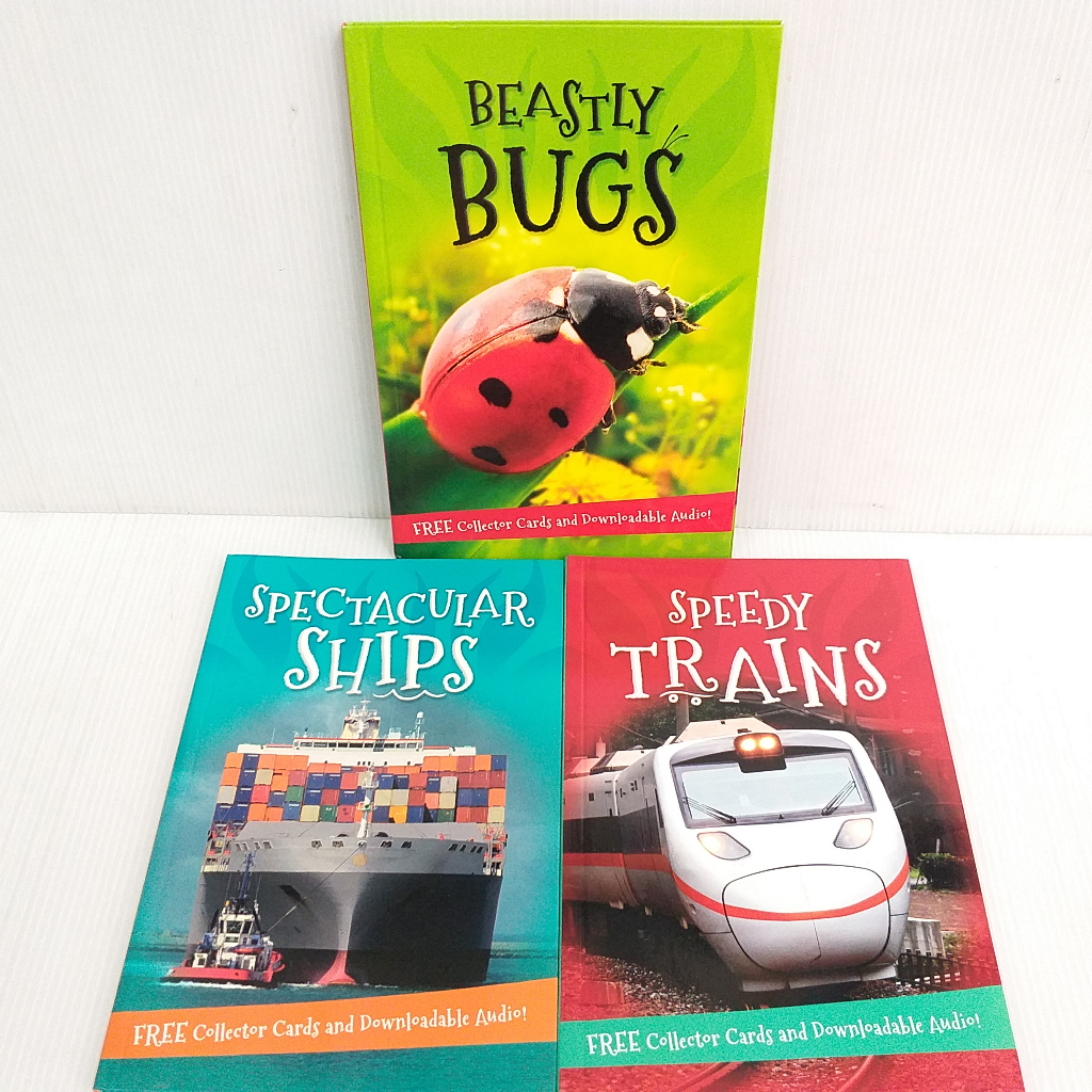 It's all about Bugs , Ships, Trains หนังสือภาษาอังกฤษ มือสอง หนังสือความรู้ แมลง เรือ รถไฟ ปก ...