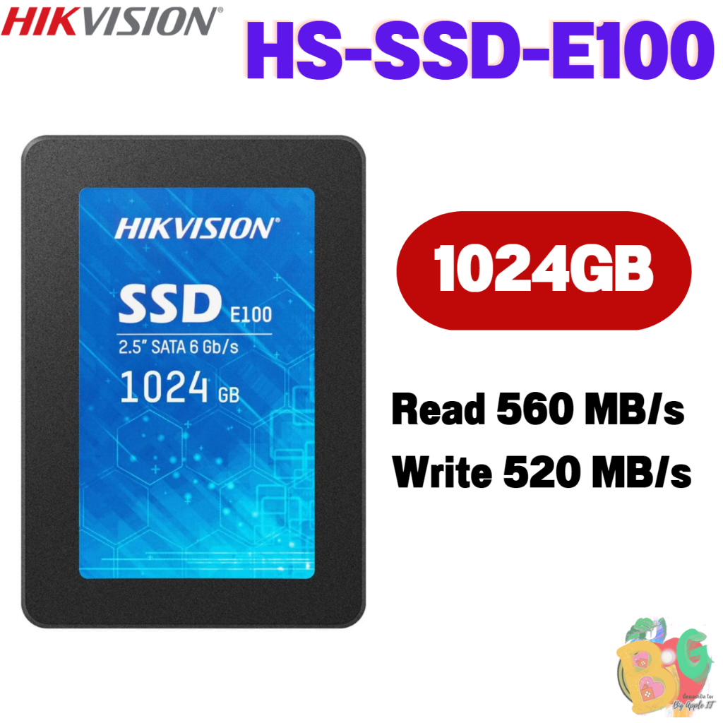1024GB SSD (เอสเอสดี) HIKVISION (HS-SSD-E100) SATA III 6GB/s (3Y) ของ ...