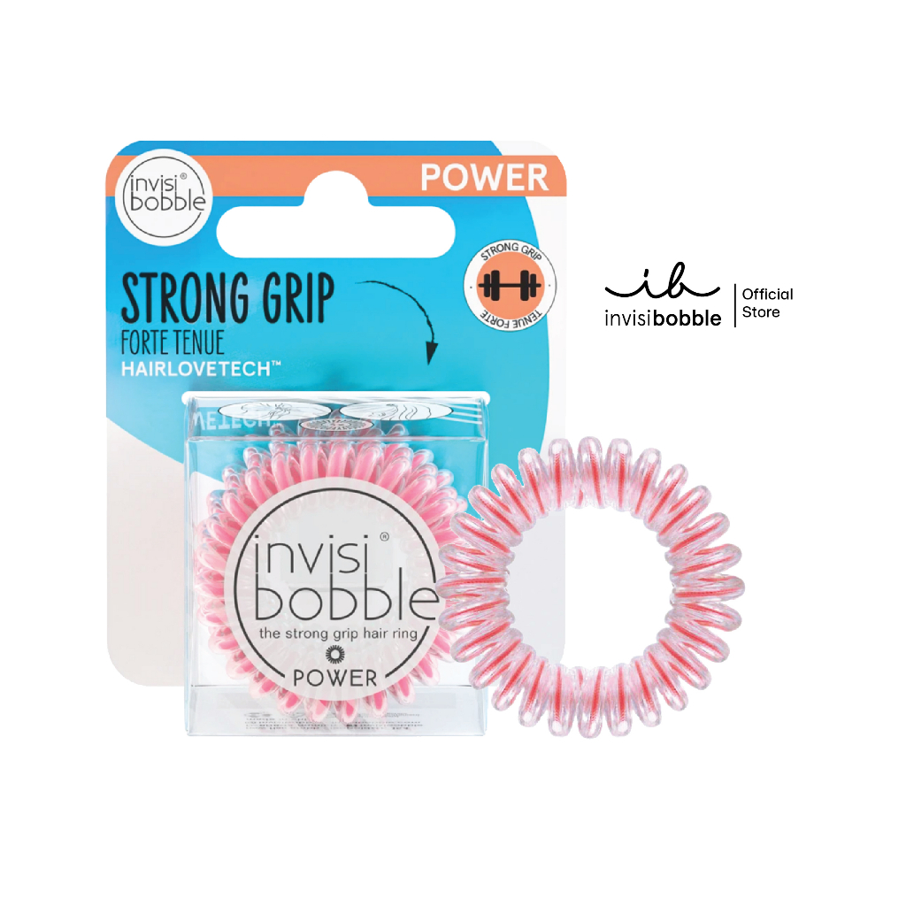 invisibobble ยางรัดผม ผมหนา ผมไม่เป็นรอย รุ่น Power สี Magic Pink (1 ...