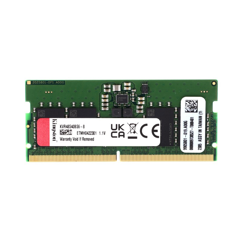 KINGSTON RAM DDR5(4800, NB) 8GB KINGSTON VALUE RAM (KVR48S40BS6-8 ...