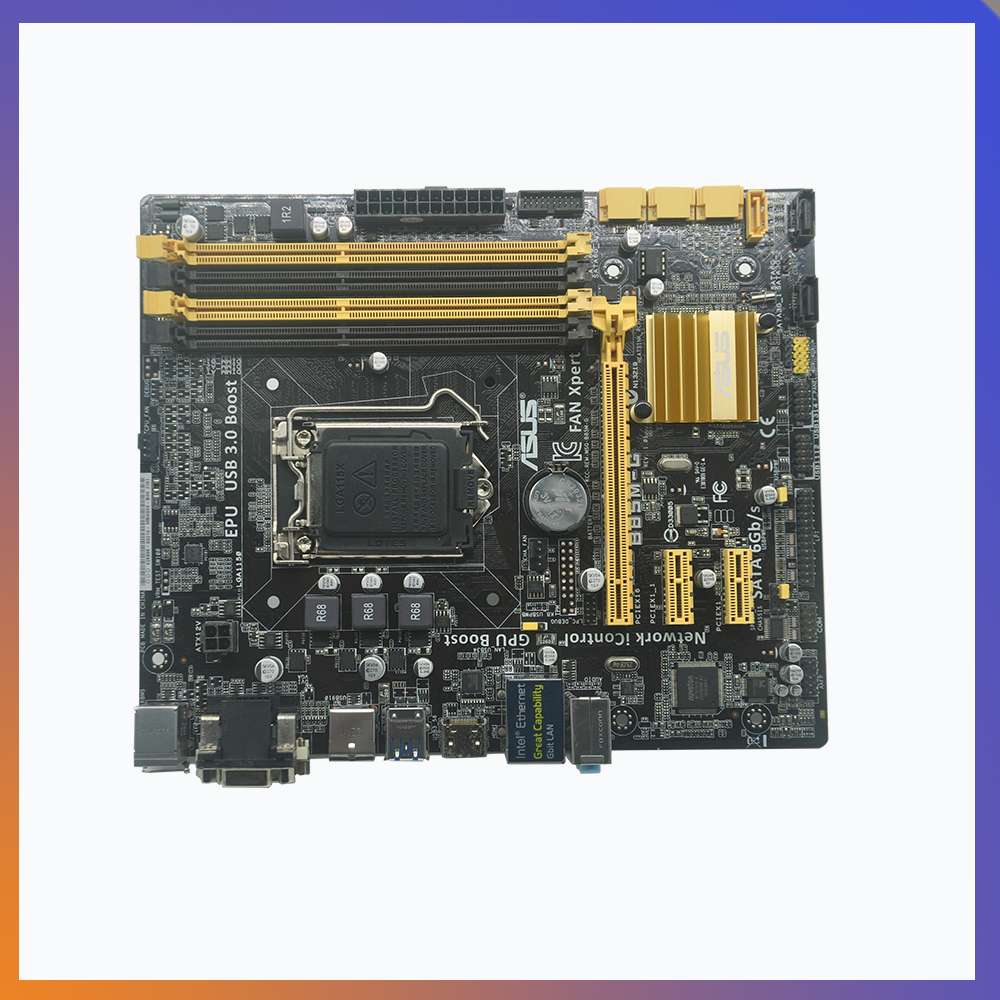 LGA 1150 ASUS B85M-GMotherboard Micro ATX B85M G Systemboard DDR3 สำหรับ Intel B85 32GB ...