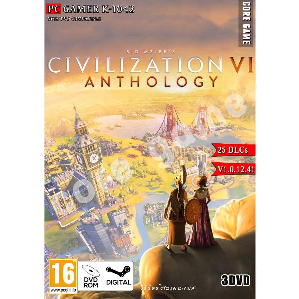 Civilization 6 Anthology ( 25 DLC ) แผ่นและแฟลชไดร์ฟ เกมส์ คอมพิวเตอร์ ...