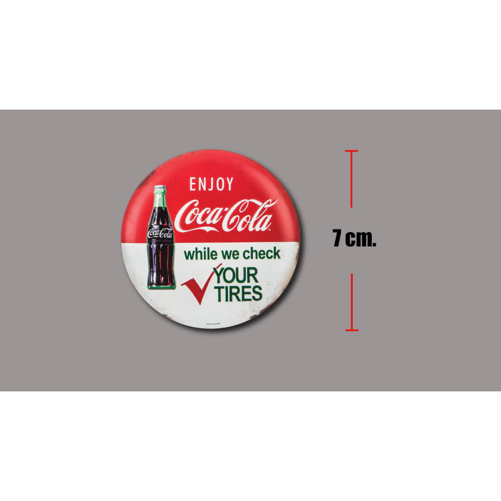 sticker pvc coca cola your tires สติกเกอร์ โค้ก งานออฟเซ็ทแท้ pvc กัน ...