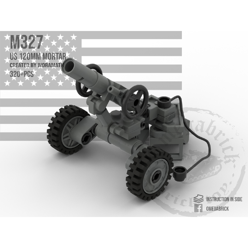 M327 120 mm Mortar (พร้อมส่ง) มินิฟิกเกอร์ป้อมปืนสายทหาร ของเล่นสำหรับ ...