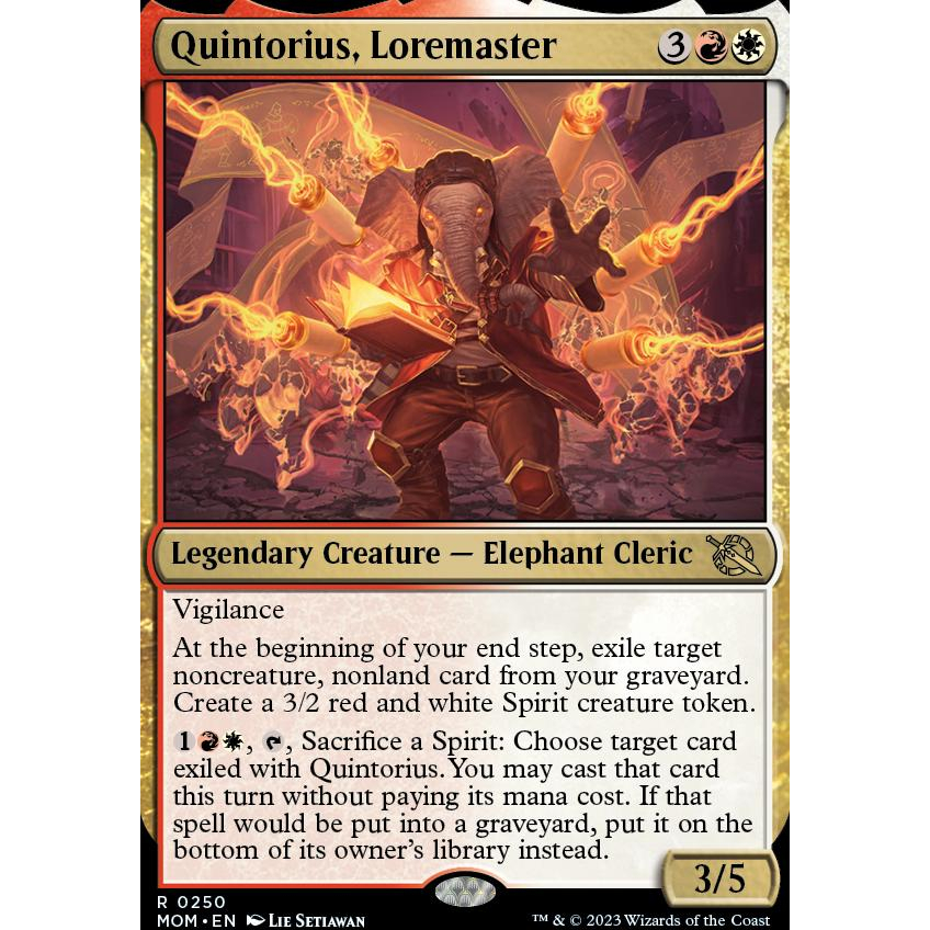 [MTG][Single][MOM] Quintorius, Loremaster ระดับ Rare [ภาษาอังกฤษ ...