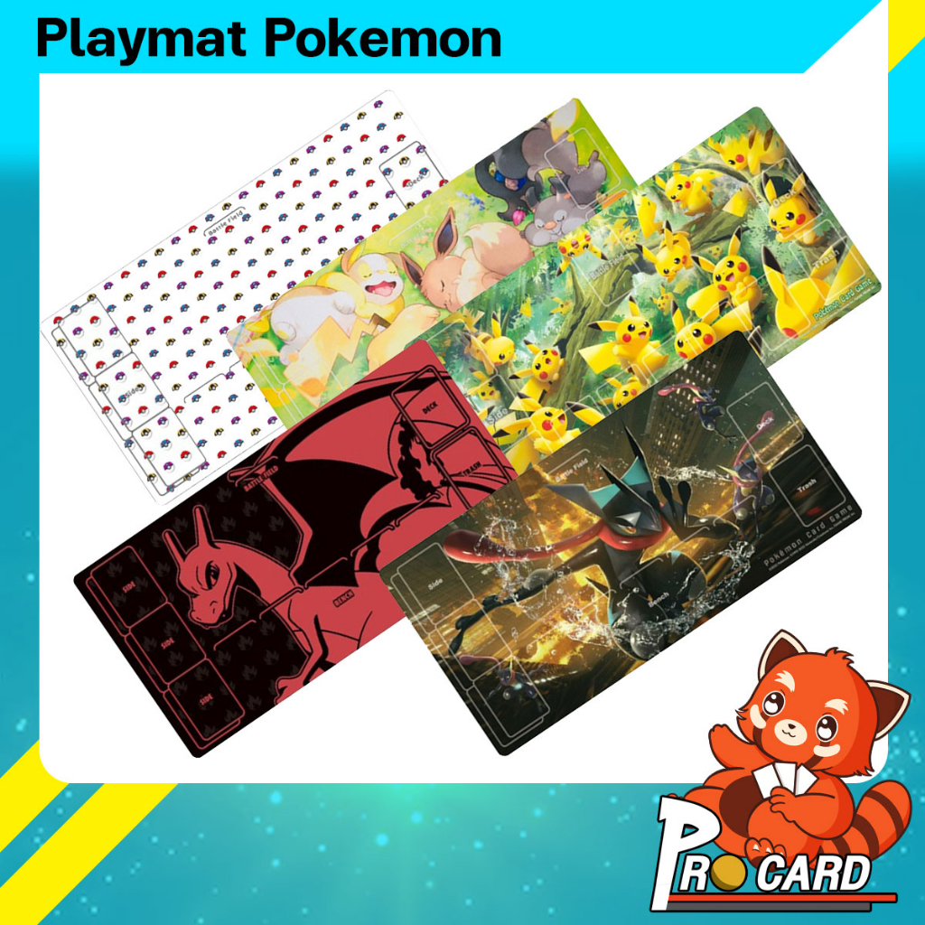 Playmat Pokemon แผ่นรองเล่นโปเกม่อน | Shopee Thailand