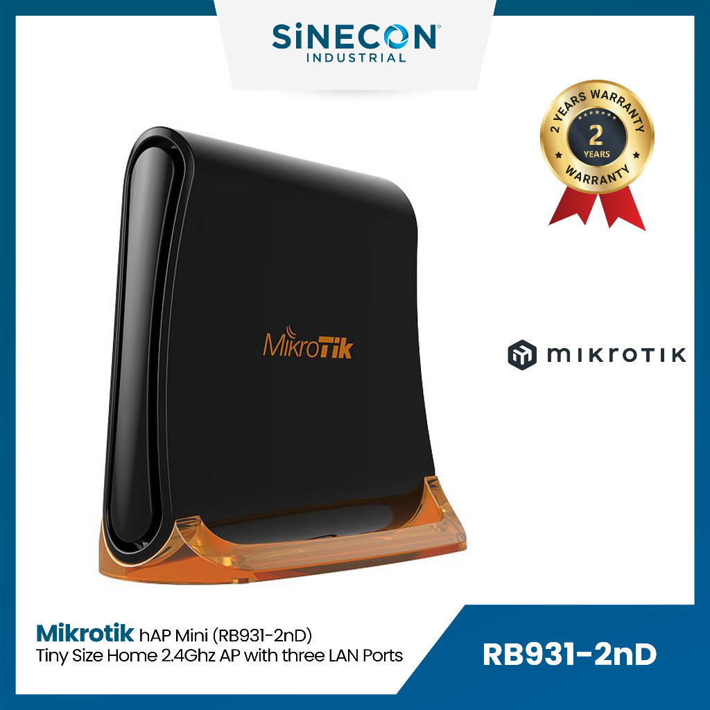 MikroTIK(ไมโครติก) เราเตอร์ไวไฟ รุ่น hAP Mini (RB931-2nD) Tiny size ...
