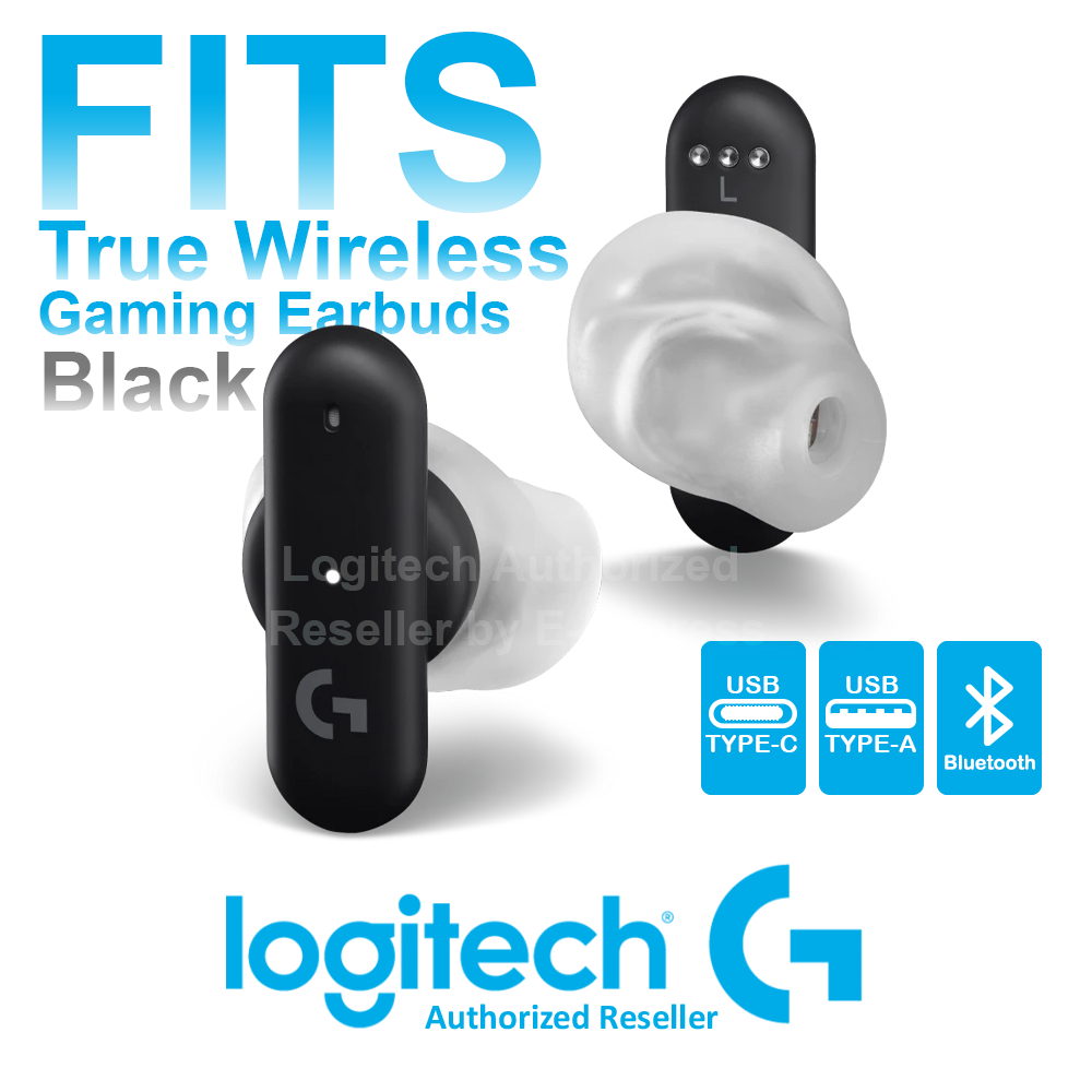 Logitech FITS True Wireless Gaming Earbuds (ฺBlack) หูฟังไร้สาย สีดำ ...