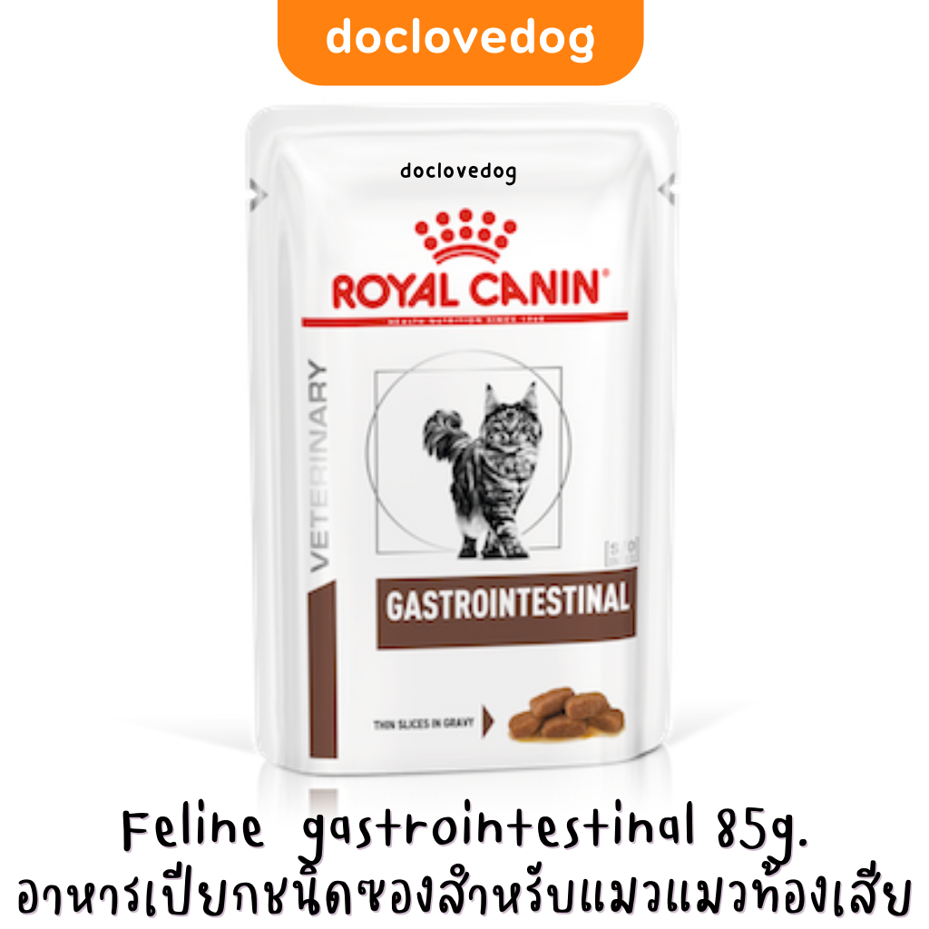 Royal Canin Gastrointestinal Cat Pouch 85g. อาหารเปียกแบบซองสำหรับแมว ...