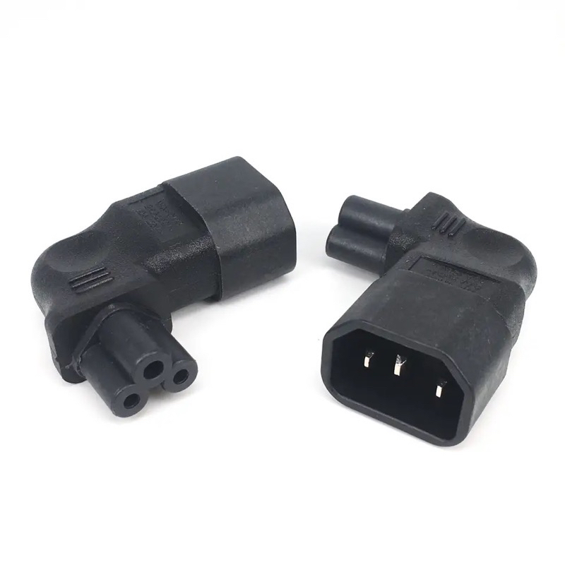 Universal Power Adapter 90องศา IEC 320 C14 To C5อะแดปเตอร์ Converter ...