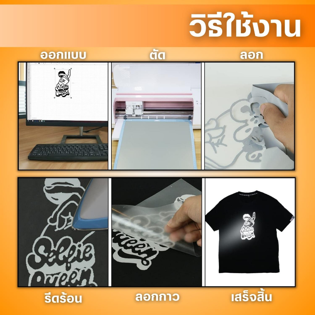 Flex Reflective เฟล็กซ์สะส้อนแสง สีเงิน เฟล็กสกรีนเสื้อ แนวสตรีท เฟล็กสะท้อนแสง หน้ากว้าง 50ซม. ...