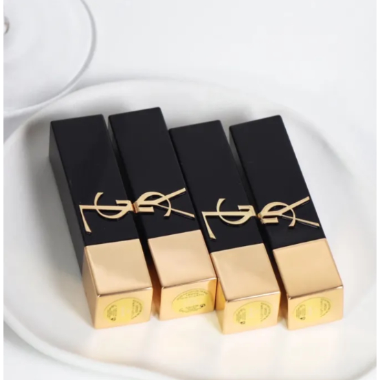 ของแท้ 100% YSL Saint Laurent black gold square tube lipstick | Shopee ...