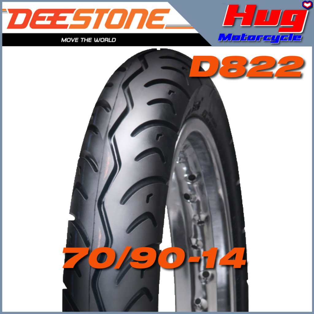 ยางนอก รถมอเตอร์ไซค์ ดีสโตน DEESTONE D822 ลายมีโอ , D977 ลายไฟ ขอบ14" ยางใช้ยางใน TubeType TT ...