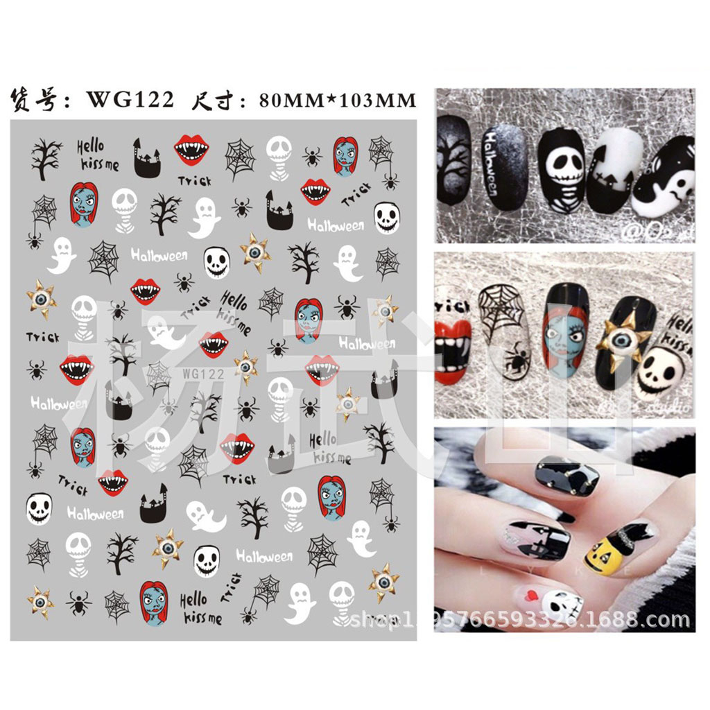 WG ️ สติ๊กเกอร์ติดเล็บ ลายการ์ตูนน่ารักๆ | Shopee Thailand