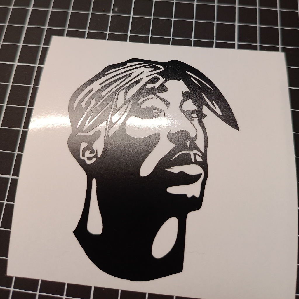 สติ๊กเกอร์ไดคัท sticker PVC 2pac hiphop | Shopee Thailand