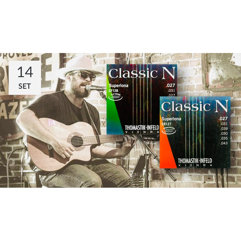 สายกรตาร์คลาสสิคThomastik - Infeld Classic N Superlona Cr– 128 entenda ...