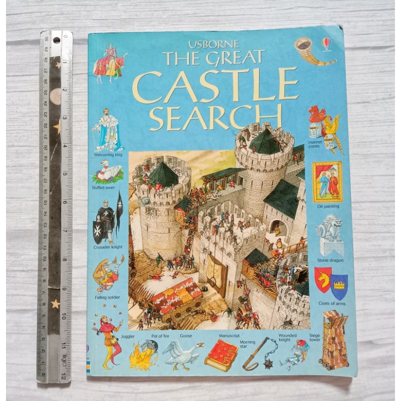 Usborne The Great Castle Search หนังสือเด็ก กิจกรรม seek and find เกม ...