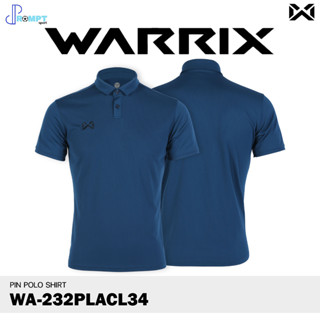 เสื้อโปโล เสื้อโปโลวอริกซ์ WARRIX PIN POLO SHIRT รหัส WA-232PLACL34 ของแท้100% | Shopee Thailand