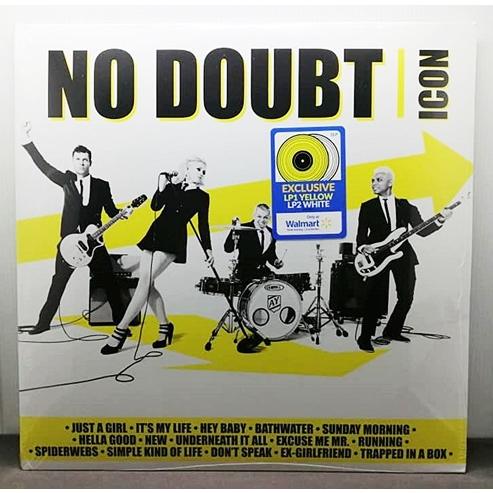 แผ่นเสียง No Doubt ชุด ICON 2LP Yellow and White Vinyl หายากแล้ว *แผ่น ...