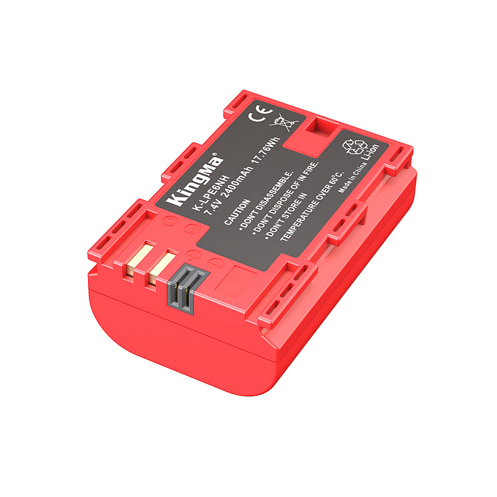 KingMa Digital Rechargeable LPE6 Camera Batteries 2400mAh High capacity ...