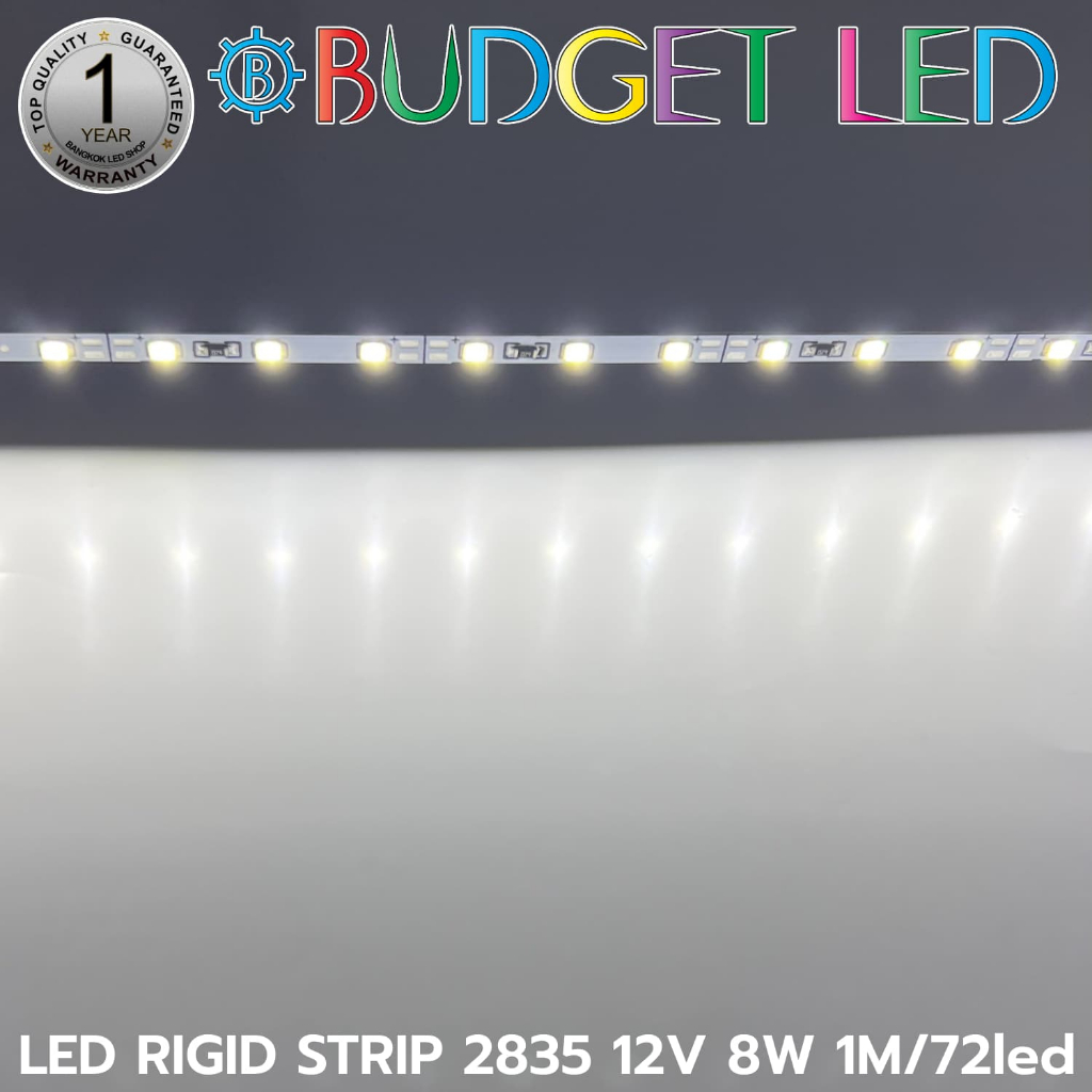 LED RIGID STRIP, 2835 DC-12V 8W 72LED/1M IP20 ไฟเส้น LED Aluminium ...