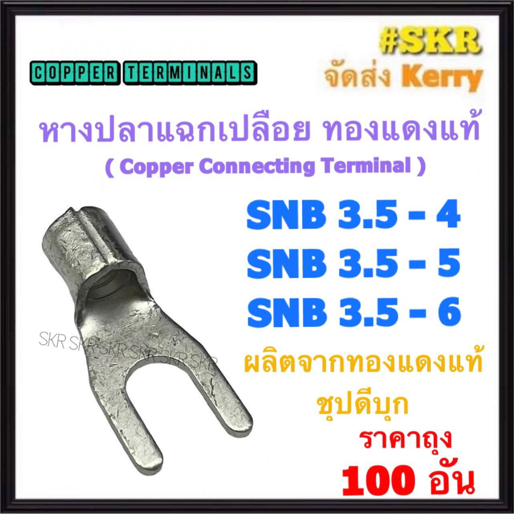 หางปลาแฉก เปลือย SNB3.5-4 SNB3.5-5 SNB3.5-6 ทองแดงแท้ ชุปดีบุก หางปลา ...