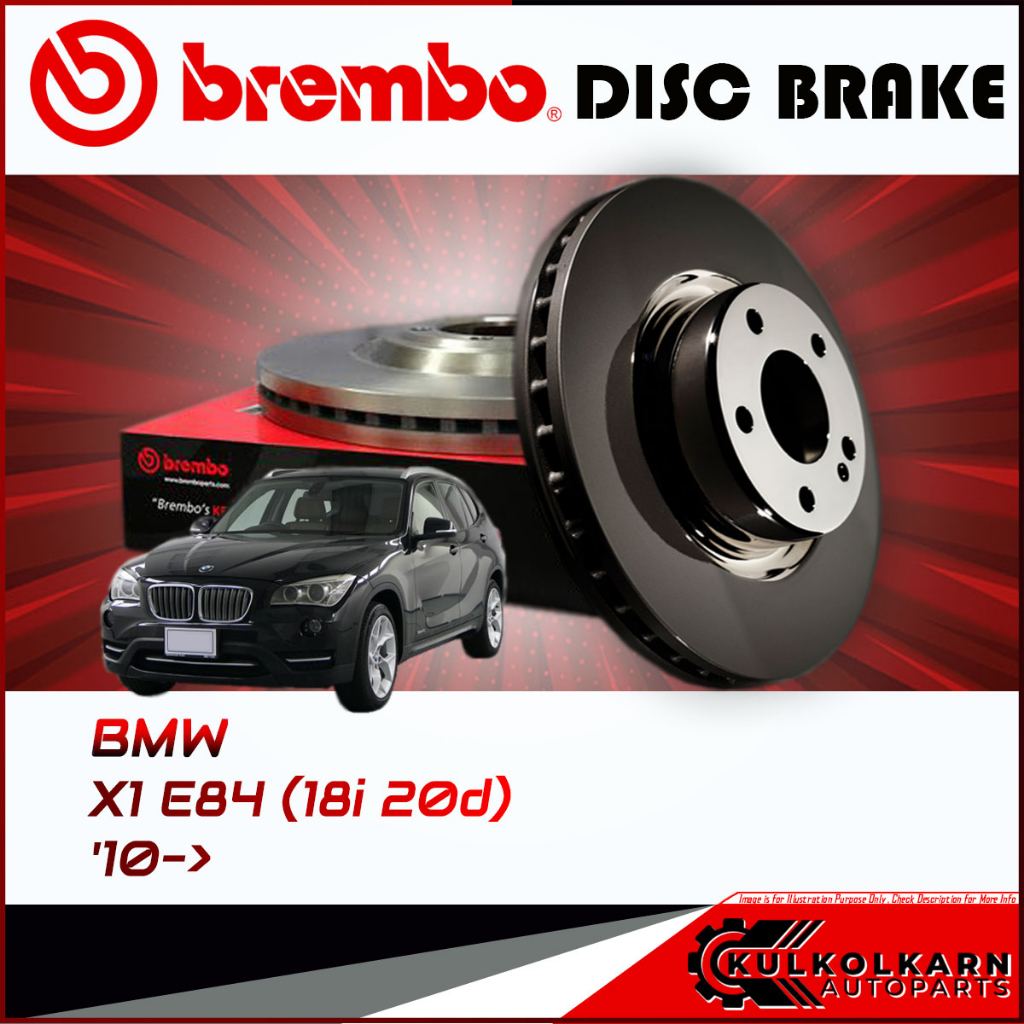 จานเบรก BMW X1 E84 (18i 20d) (HC) 10-> (09 B337 21)(09 B338 21 ...
