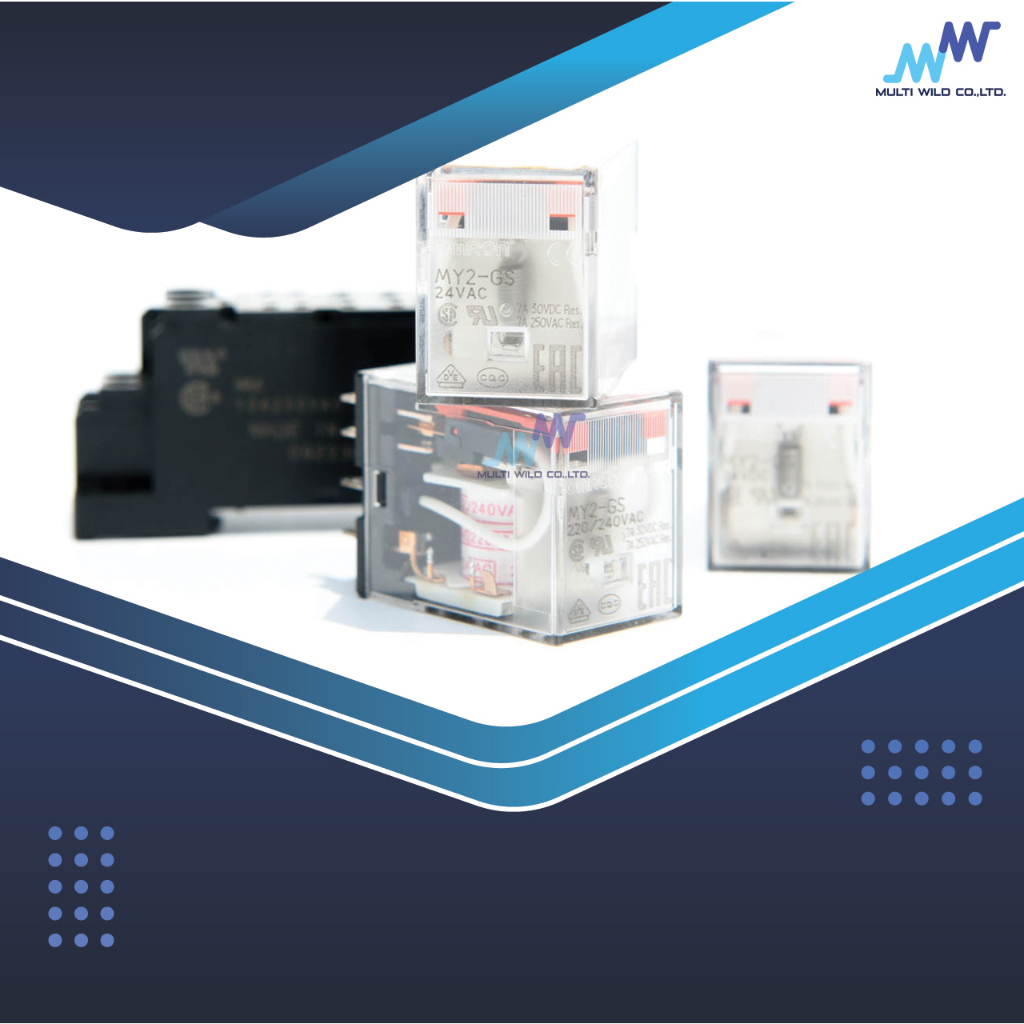 Relay + Socket รีเลย์ ซ็อคเก็ต MY2-GS MY2N-GS 24-220VAC 24VDC PYF-08A ...