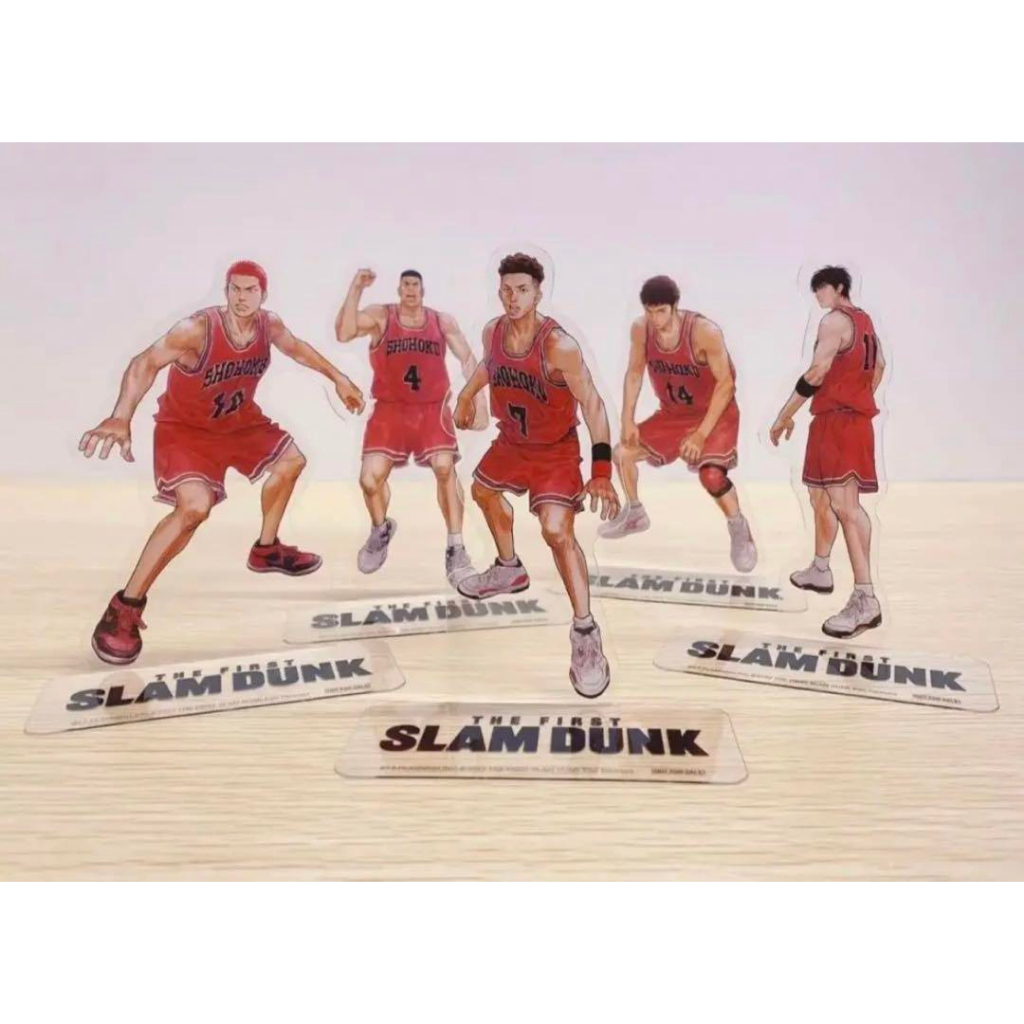 The First Slam Dunk ฟิกเกอร์สแตนดี้ อะคริลิค ลายตัวละครญี่ปุ่น 5 ตัว ...