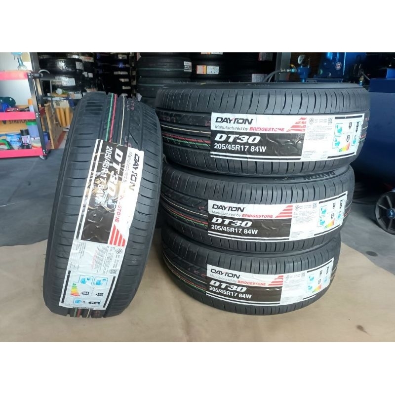 ยางใหม่ค้างปี 205/45R17 Dayton DT30 ผลิตปลายปี 2022 พร้อมจุ๊บลมแปซิฟิก 4 ตัว ประกันบวม 2 ปี จัด ...