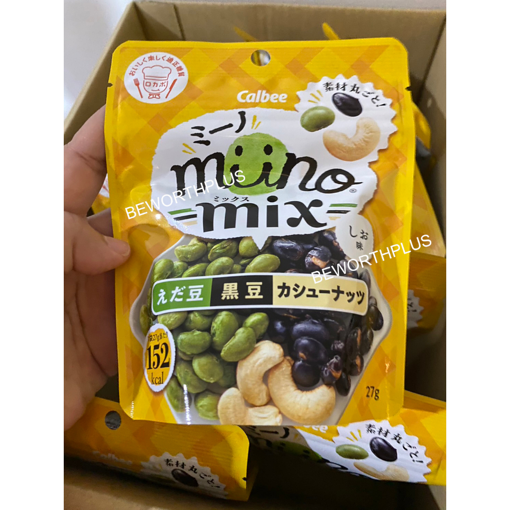 [พร้อมส่ง]Calbee Miino มี 3 รส ถั่วปากอ้า อบเกลือ //ถั่วแระญี่ปุ่น ถั่วดำ และเม็ดมะม่วงหิมพานต์ ...