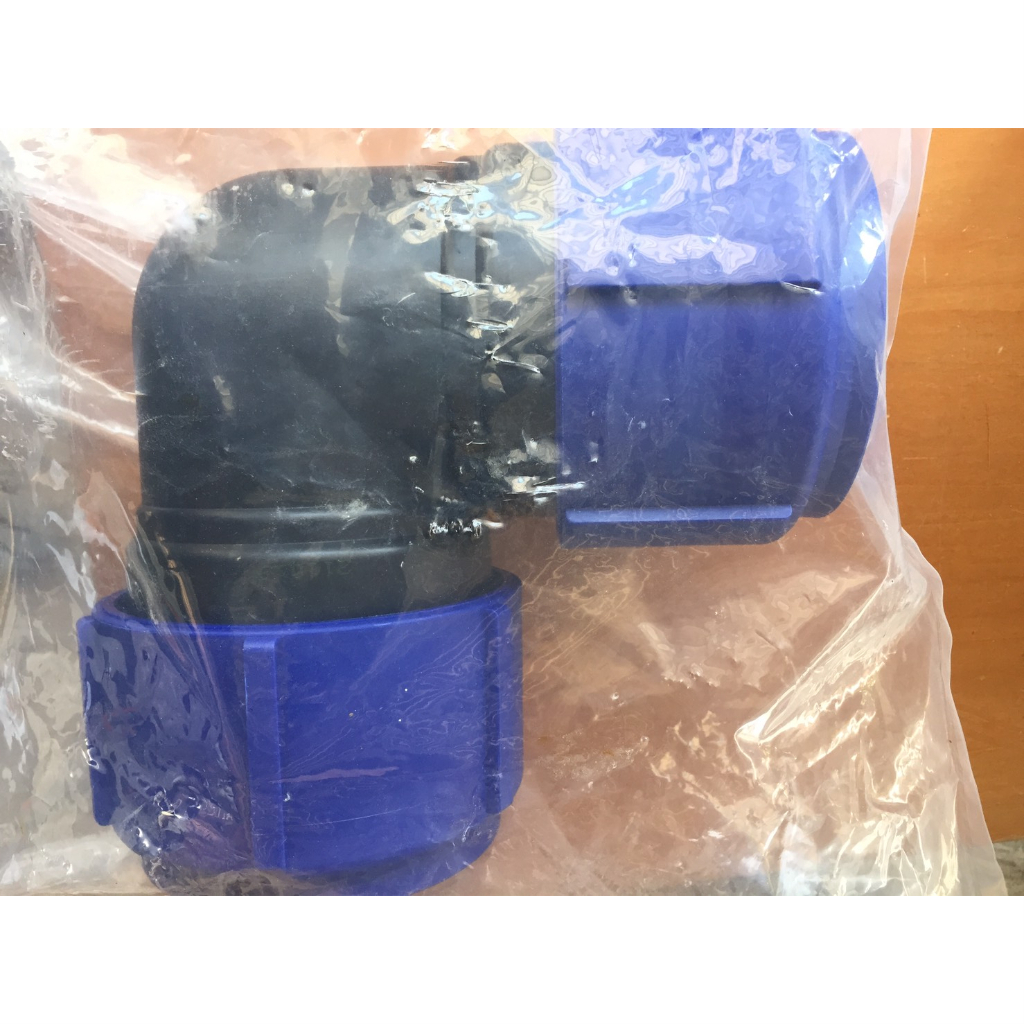 ข้องอ 90 HDPE ขนาด 110 มม. (4") แบบสวมอัด ตรา PBP | Shopee Thailand