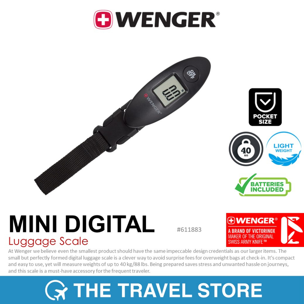 WENGER Mini Digital Luggage Scale (611883) เครื่องชั่งน้ำหนักกระเป๋า ...