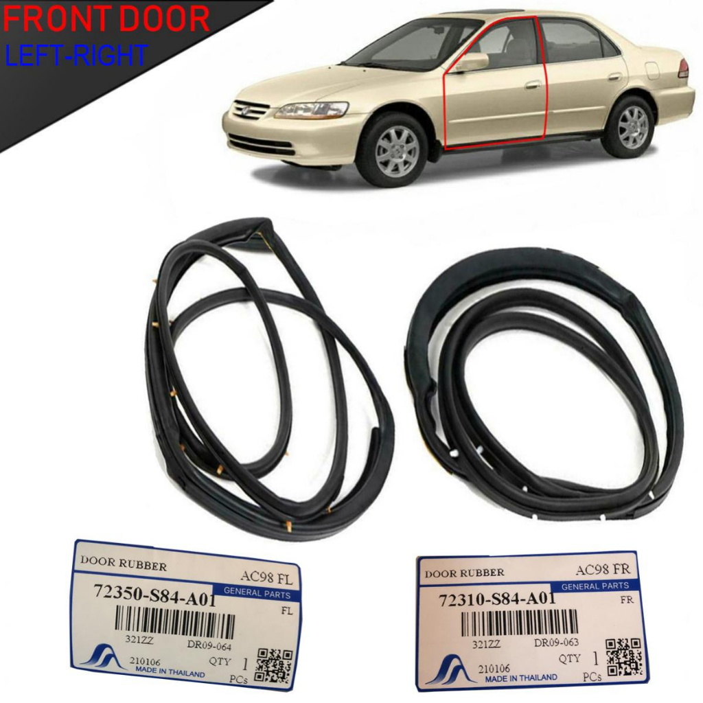 ยางรีดน้ำ ยางขอบประตู 2ประตู คู่หน้า รุ่น ฮอนด้า แอคคอท HONDA ACCORD G6 ...