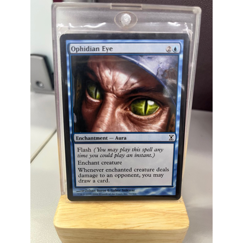 การ์ด MTG Ophidian Eye Blue Magic the gathering EDH รุ่น Time Spiral ...