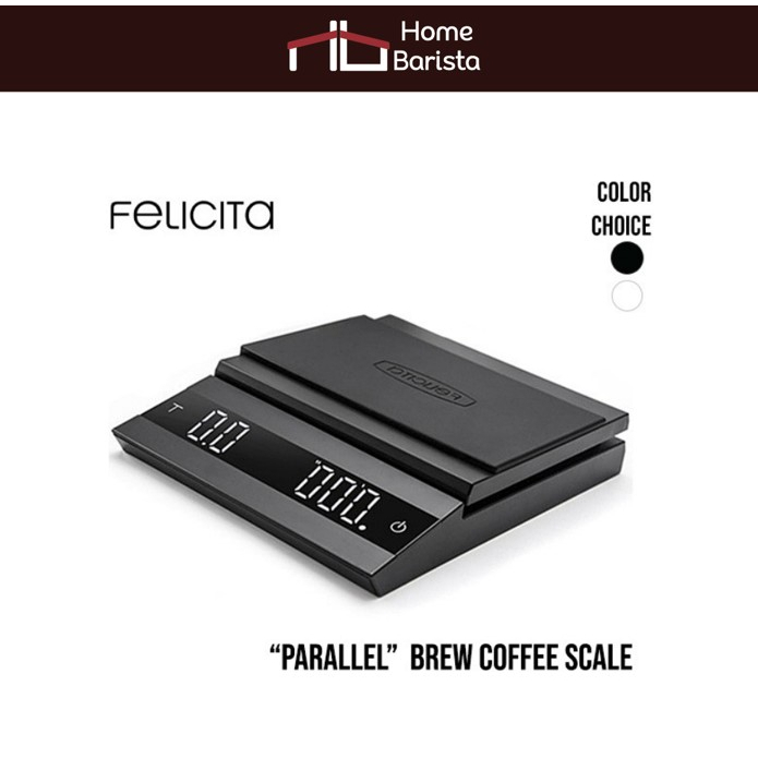 Home Barista ตาชั่งกาแฟ FELICITA "Parallel" (White) Brew Scale | Shopee ...