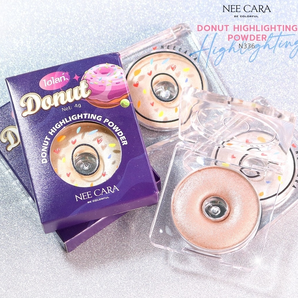 N336 ไฮไลท์โดนัท DONUT HIGHLIGHTING POWDER ไฮไลท์พาวเดอร์ เนื้อเนียน ...