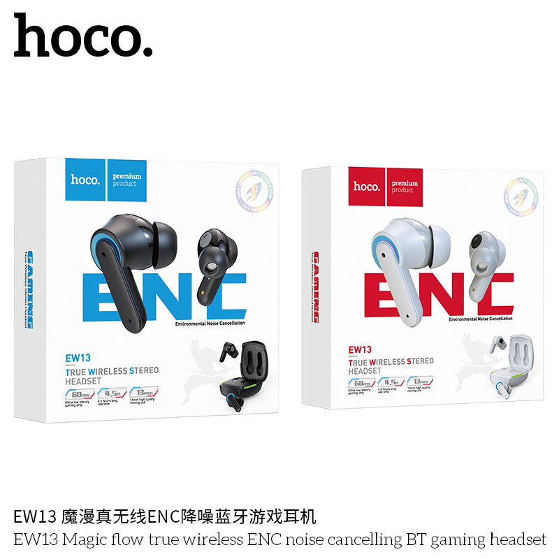 Hoco EW13 หูฟัง บลูทูธ ไร้สาย BT.V5.1 ตัดเสียงรบกวน ใหม่ล่าสุด แท้100% | Shopee Thailand