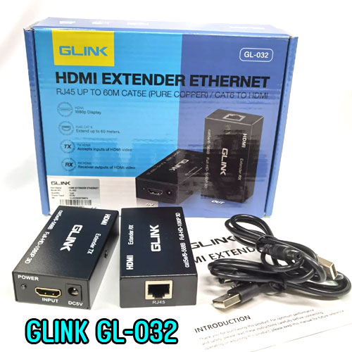 GL032 GLINK HDMI EXTENDER ETHERNET RJ45 UP TO60M. | Shopee Thailand