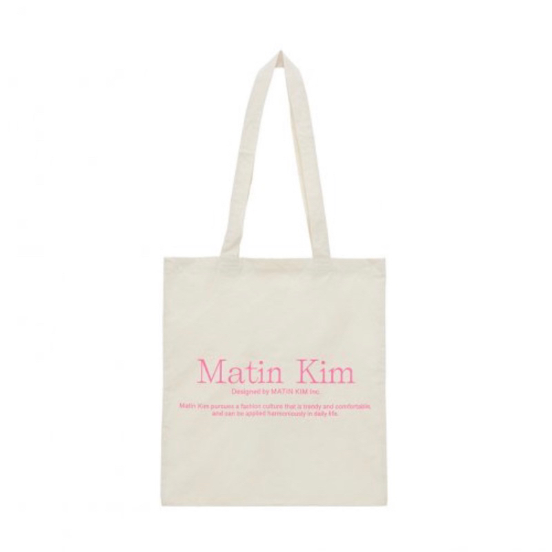 NEW! พร้อมส่งในไทย Matin kim กระเป๋า eco tote bag ของแท้ 100% จากช้อป | Shopee Thailand
