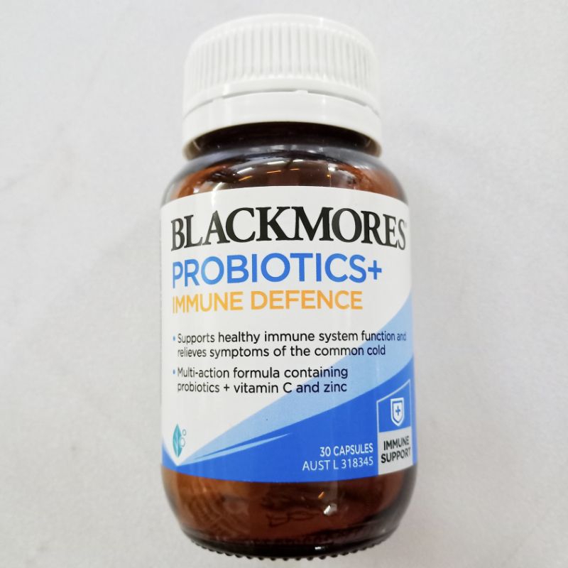 Blackmores Probiotics+ IMMUNE DEFENCE 30 Capsules Probiotic แบล็คมอร์ ...