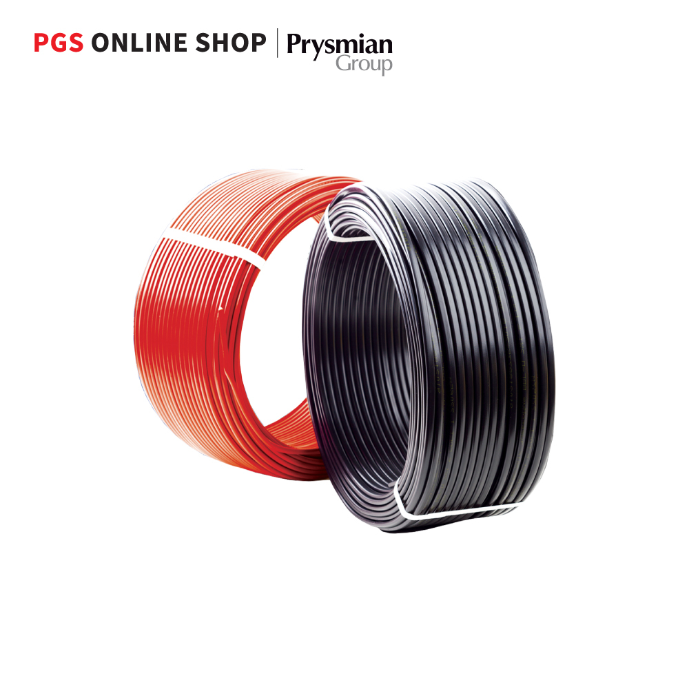 Prysmain PrySun H1Z2Z2-K 100m DC/PV Solar Cable สายไฟ โซล่า เซลล์ ขนาด 4mm/6mm ความยาว 100 เมตร ...